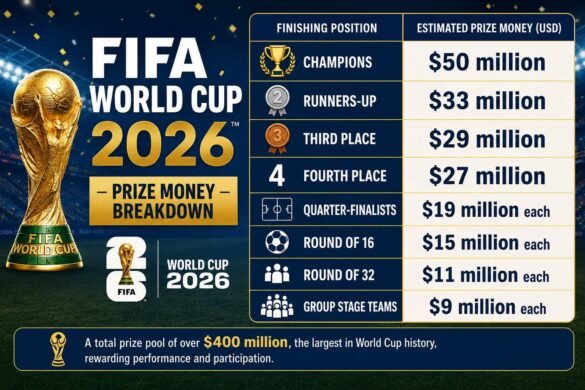 FIFA World Cup Prize Money 2026: Winners, Teams & Prize Pool